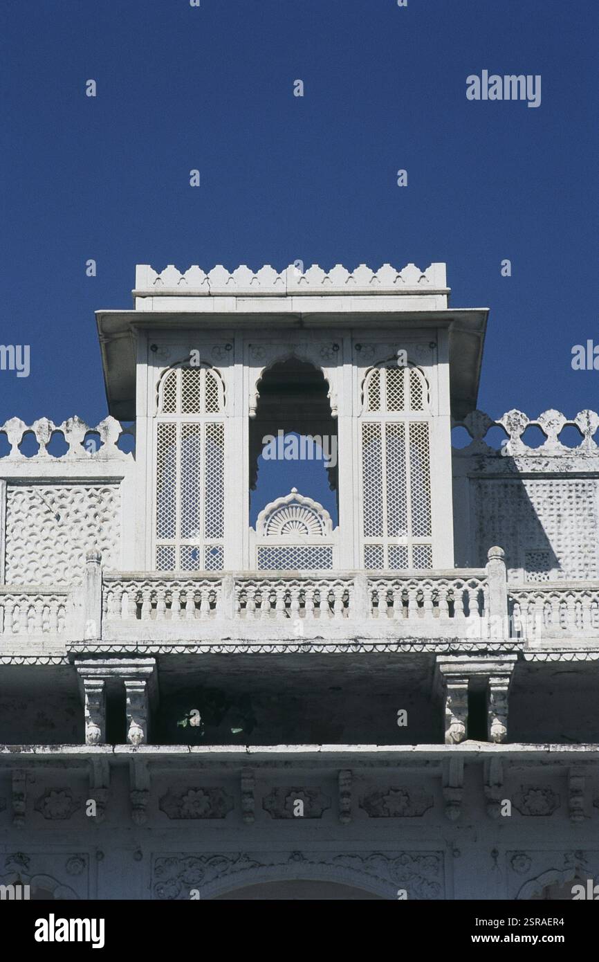 View of gallery of Kotah Fort, Kota, Rajasthan, India, Asia Stock Photo ...