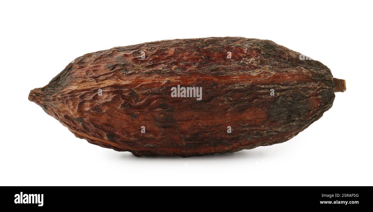 Whole tropical cocoa pod isolated on white Stock Photo - Alamy