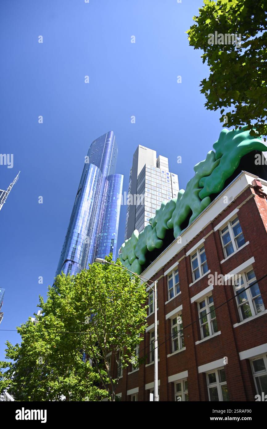 Melbourne city skyline Stock Photo - Alamy