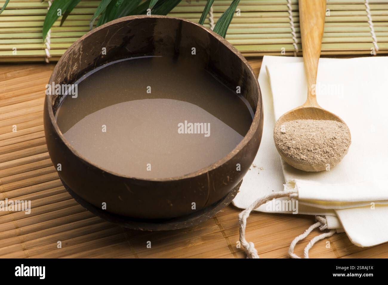 Kava drink made from the roots of the kava plant mixed with water Stock ...