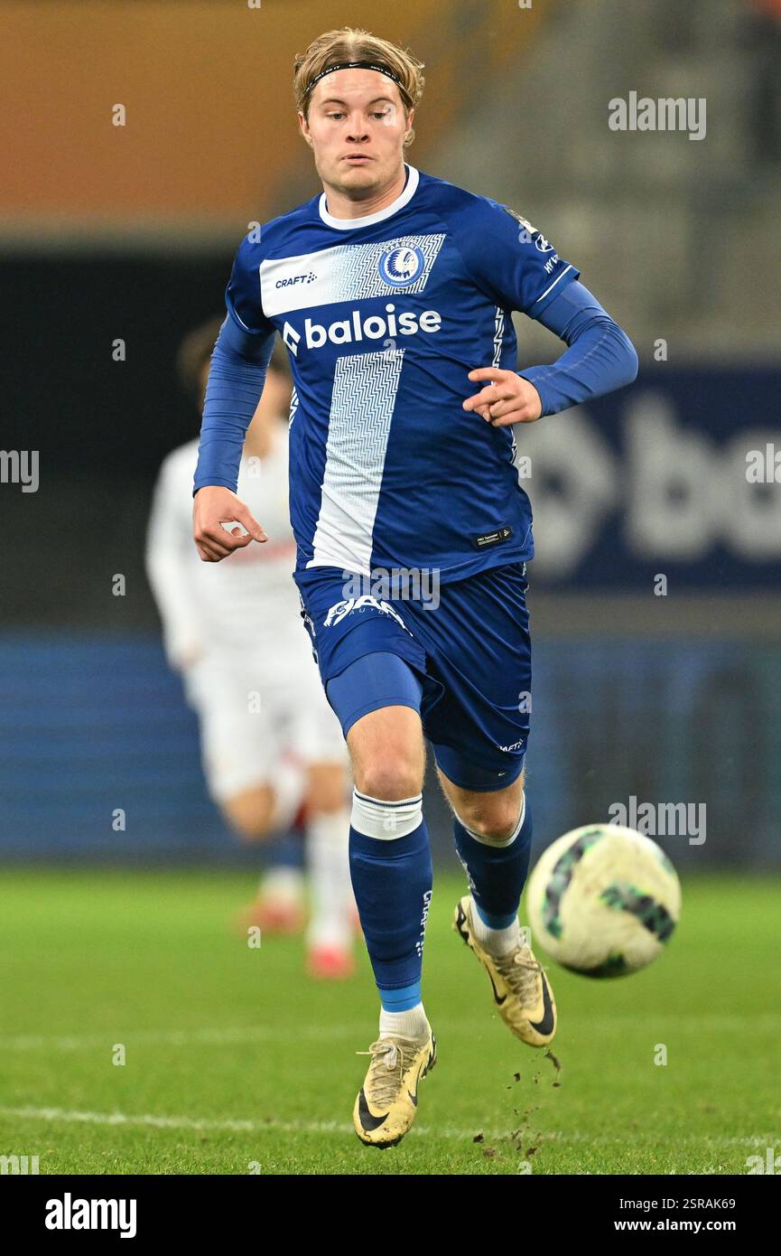 Andri Gudjohnsen (9) of AA Gent pictured during the Jupiler Pro League ...