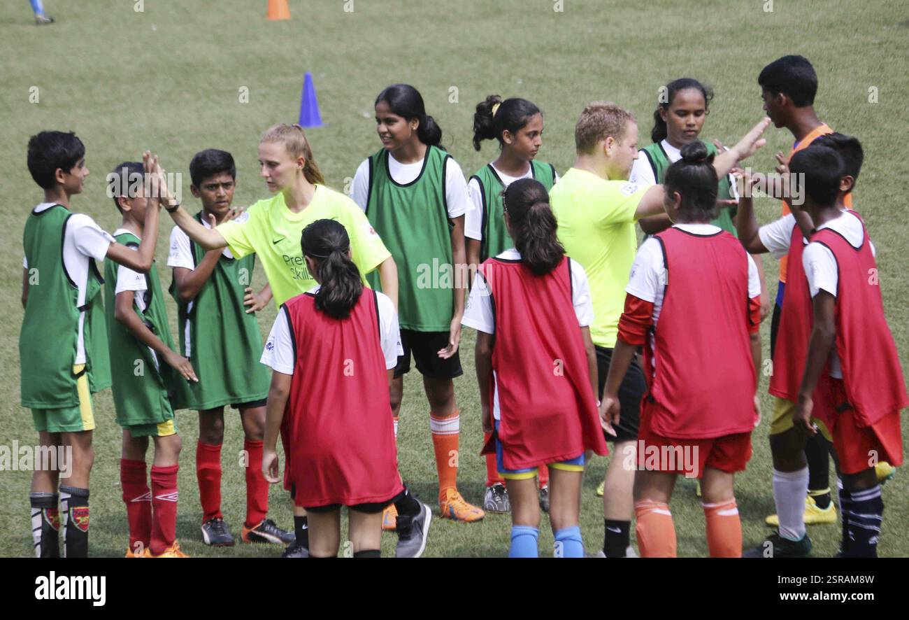 Trainers impart skills to Indian youngsters, during the closing ...