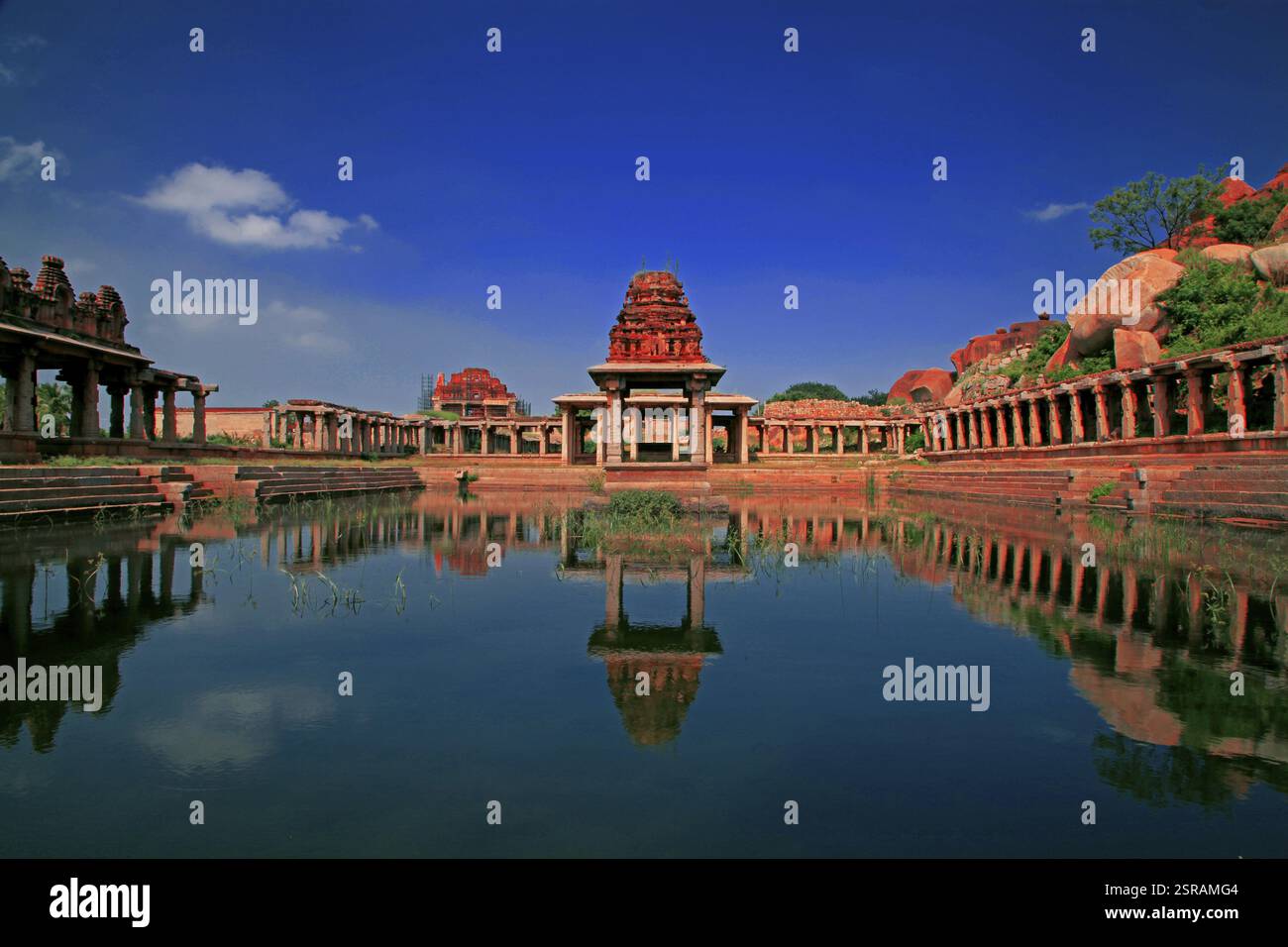 Sri Krishna temple, pushkarani, hampi, karnataka, India, Asia Stock Photo - Alamy