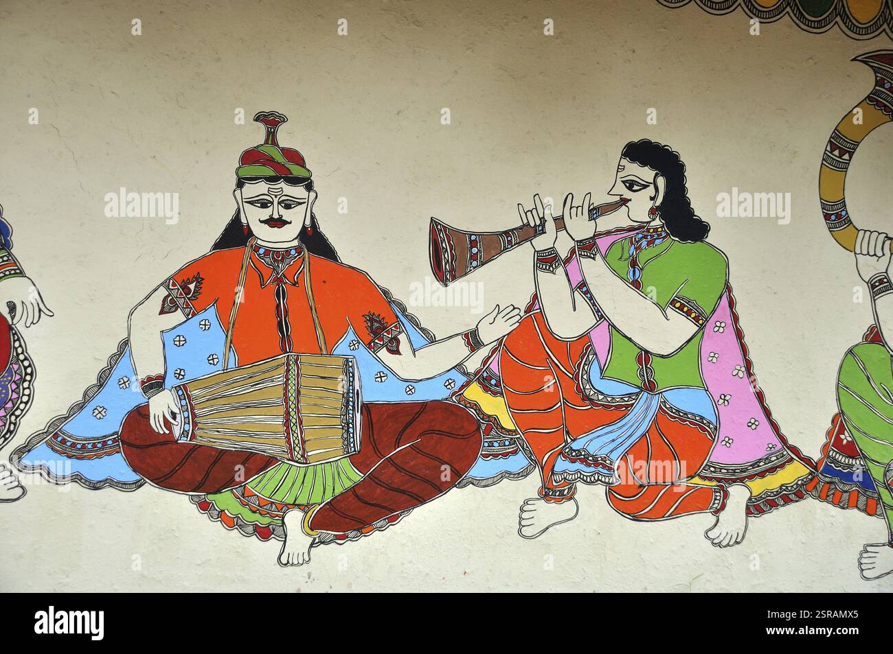 Madhubani painting, bihar, india, asia Stock Photo - Alamy