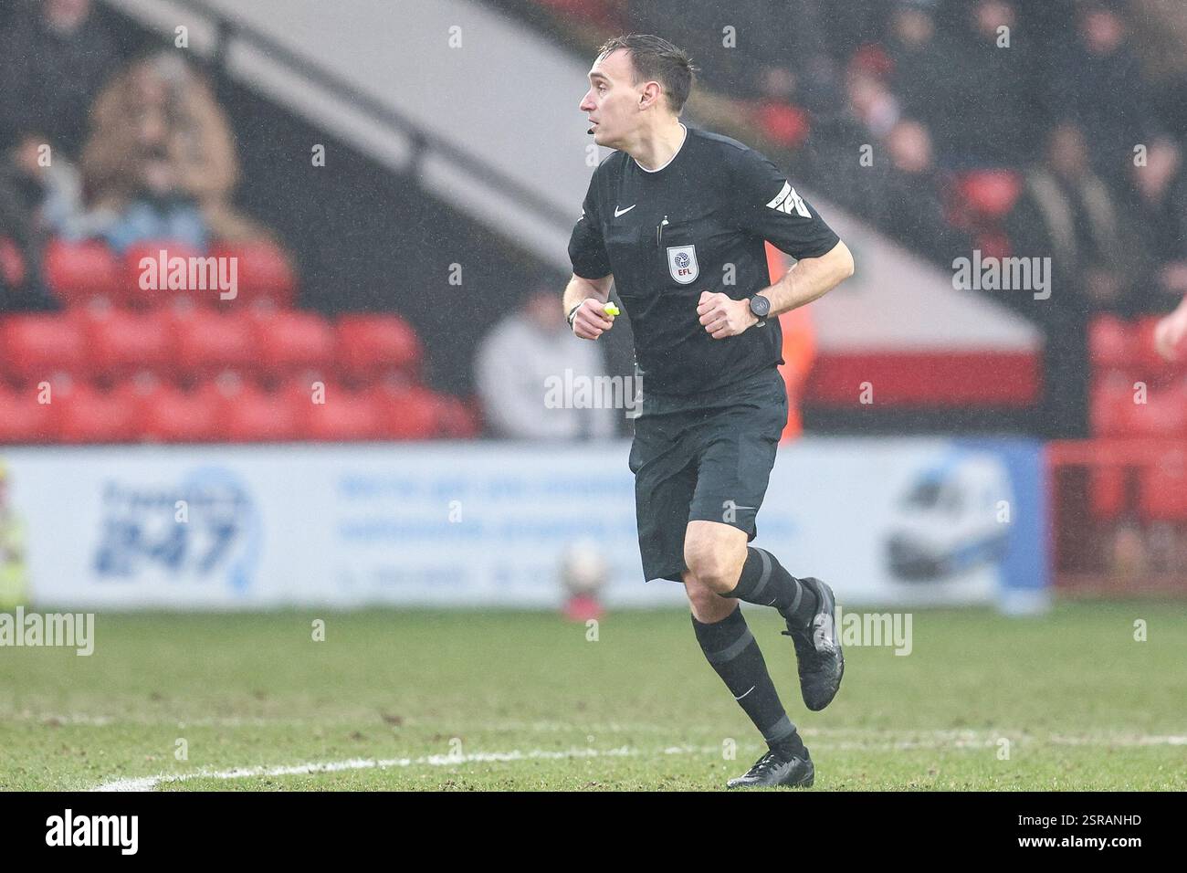 4th official Karl Bucley replaces the injuredr referee, Sunny Singh ...