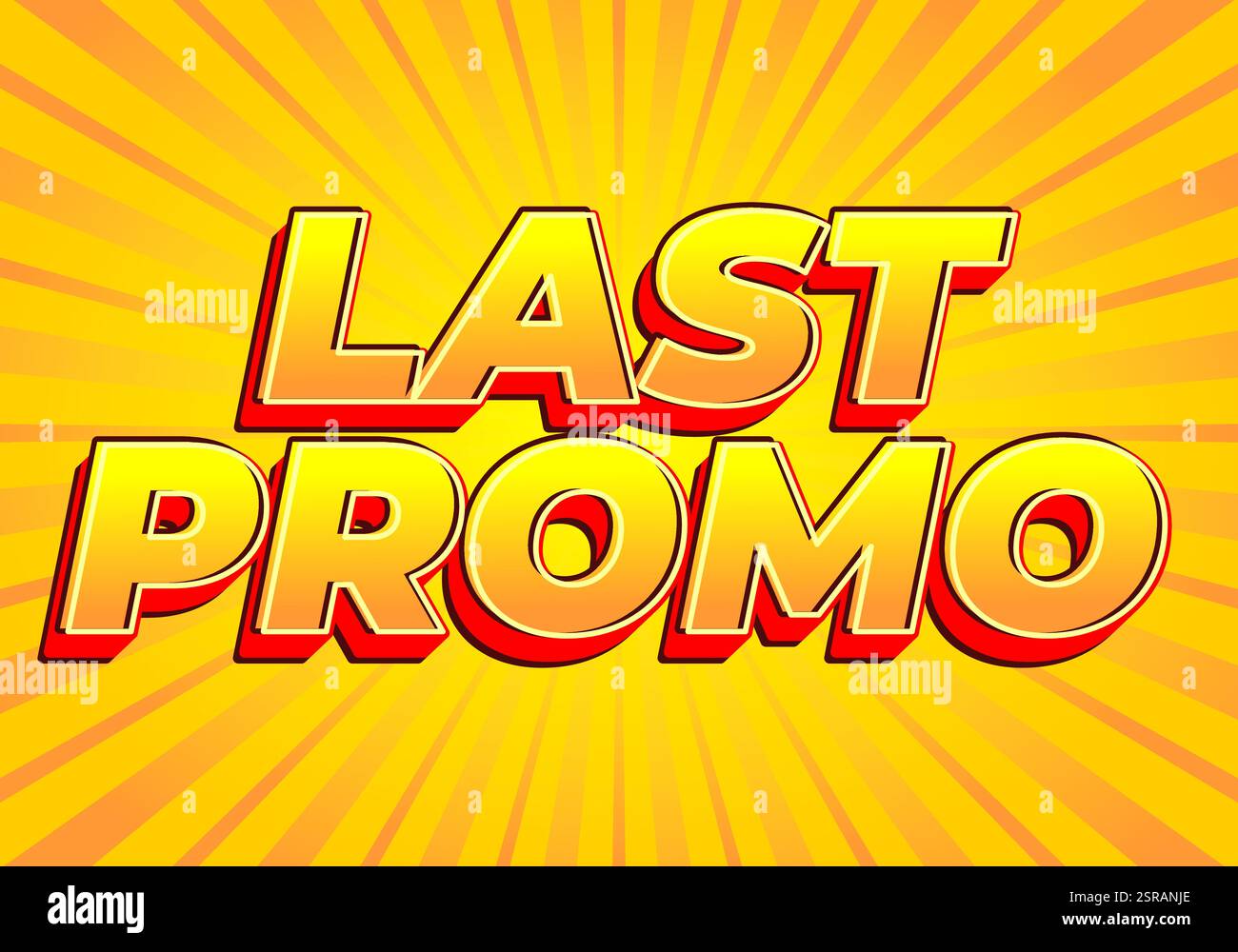 Last promo. text effect design for print and online media advertising ...