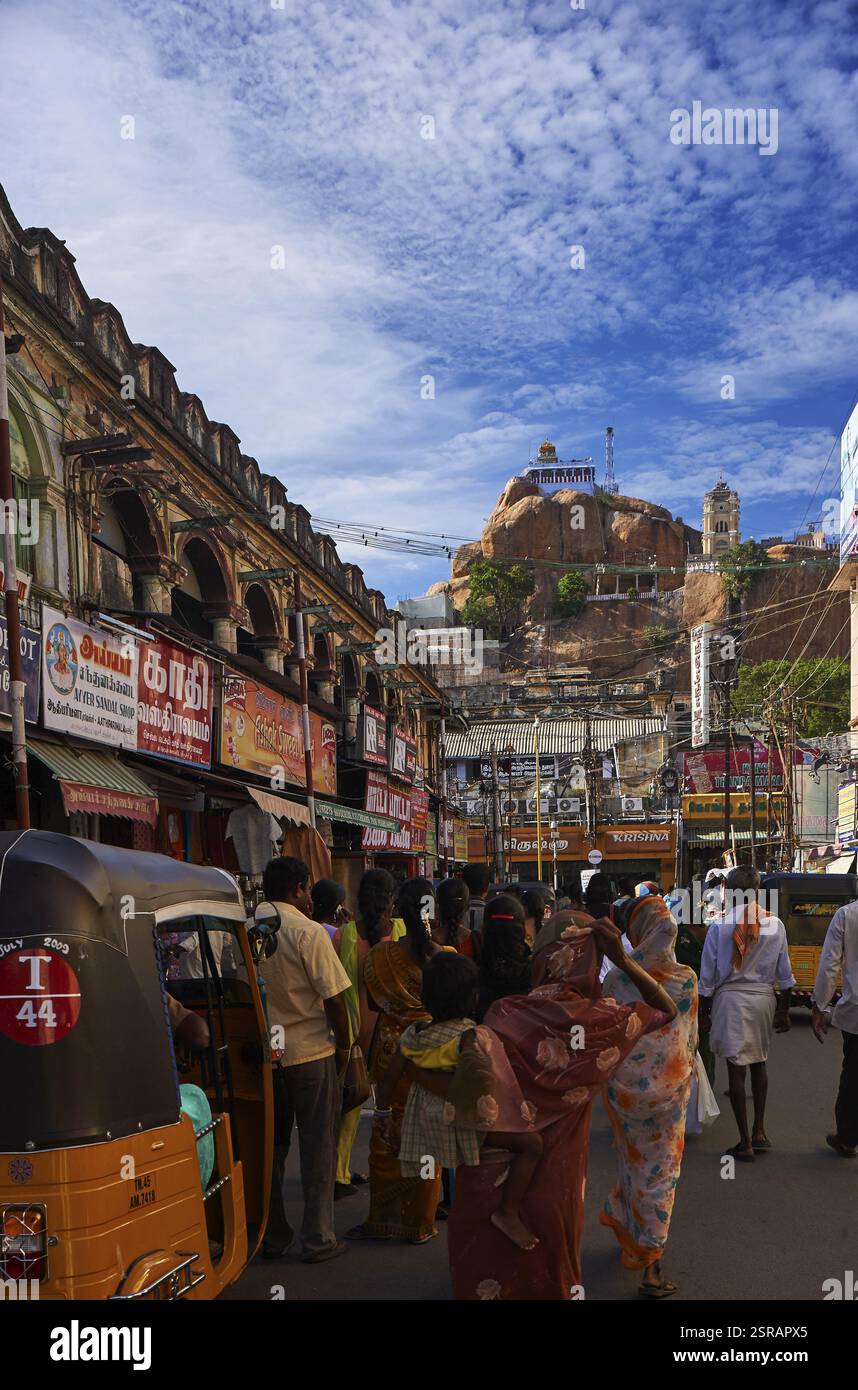 Rockfort temple complex temple, tamil nadu, india, asia Stock Photo - Alamy