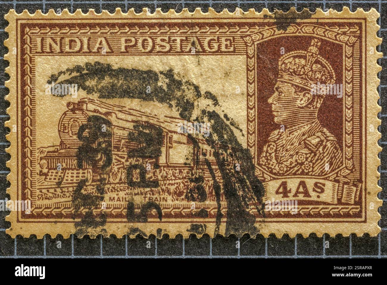Transport mail train 3as, postage stamps, india, asia Stock Photo - Alamy