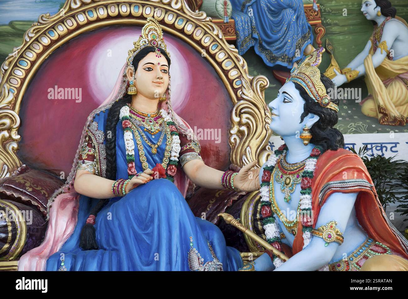 Radha krishna statue in prem temple, uttar pradesh, india, asia Stock ...