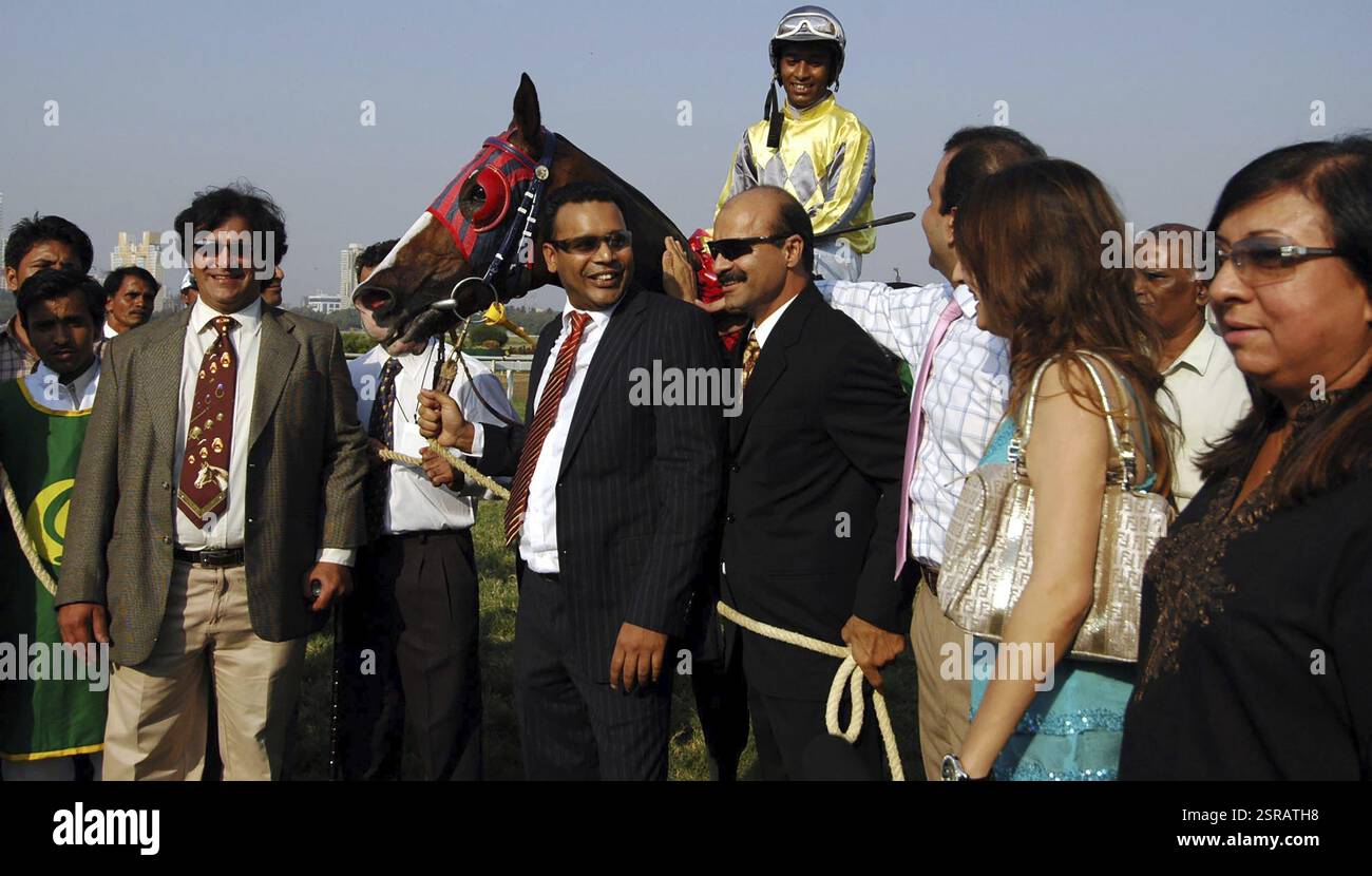 Winning horse at Mahalaxmi Race Course, Mumbai, Maharashtra, India ...