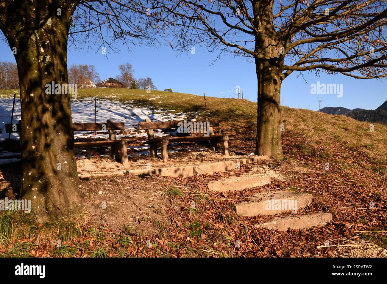 The photograph shows a picturesque holiday destination in the ...