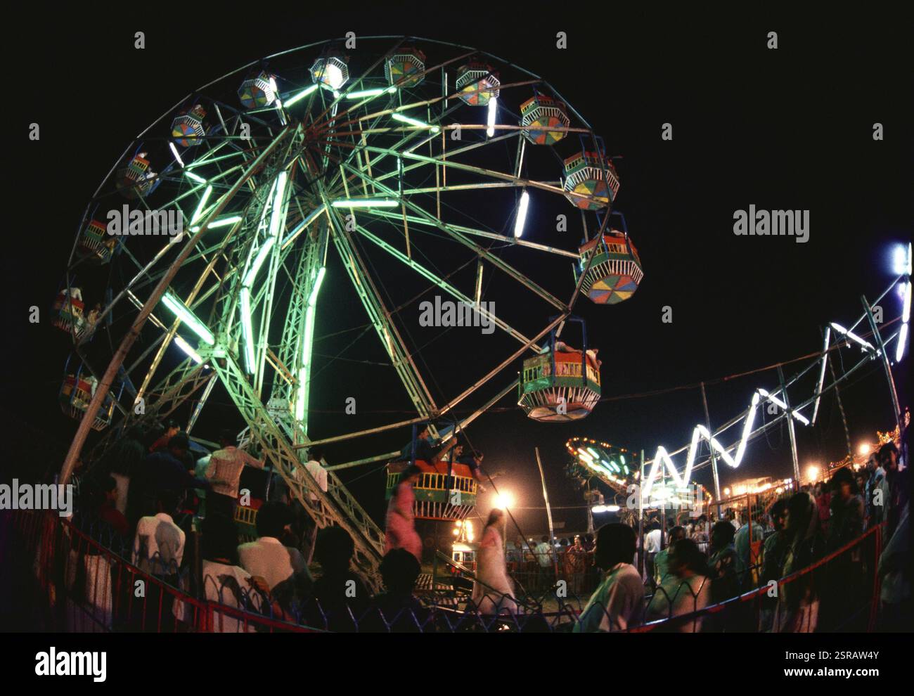 Giant wheel celebration of fair, India, Asia Stock Photo - Alamy