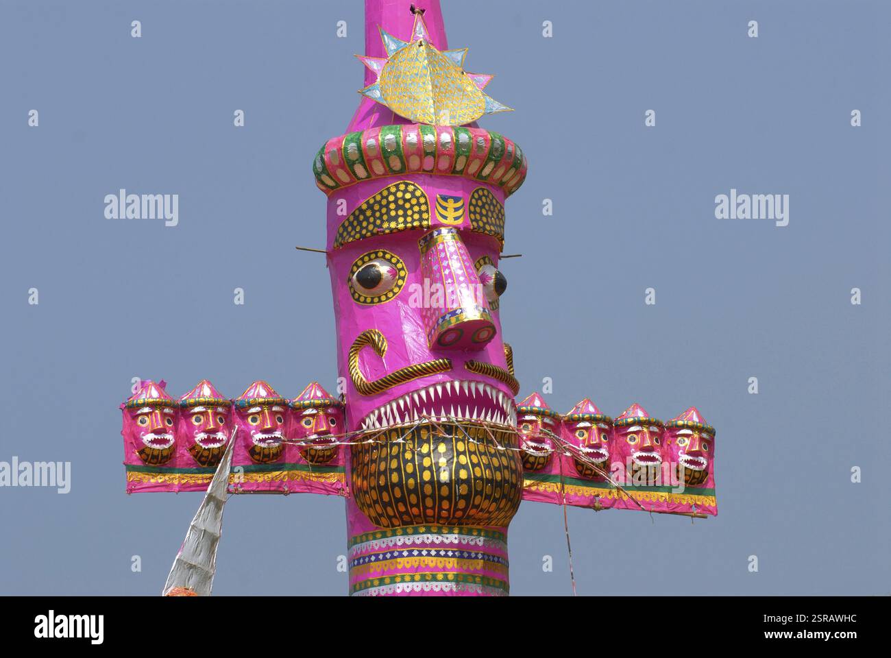 Ravan ten headed demon king of Lanka during Dasera Dussera Dusera ...