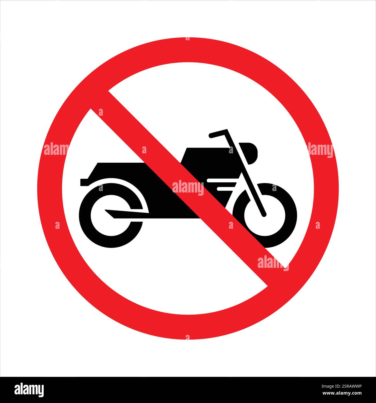 Classic motor bike icon with ban symbol. Ban moped delivery zone black ...