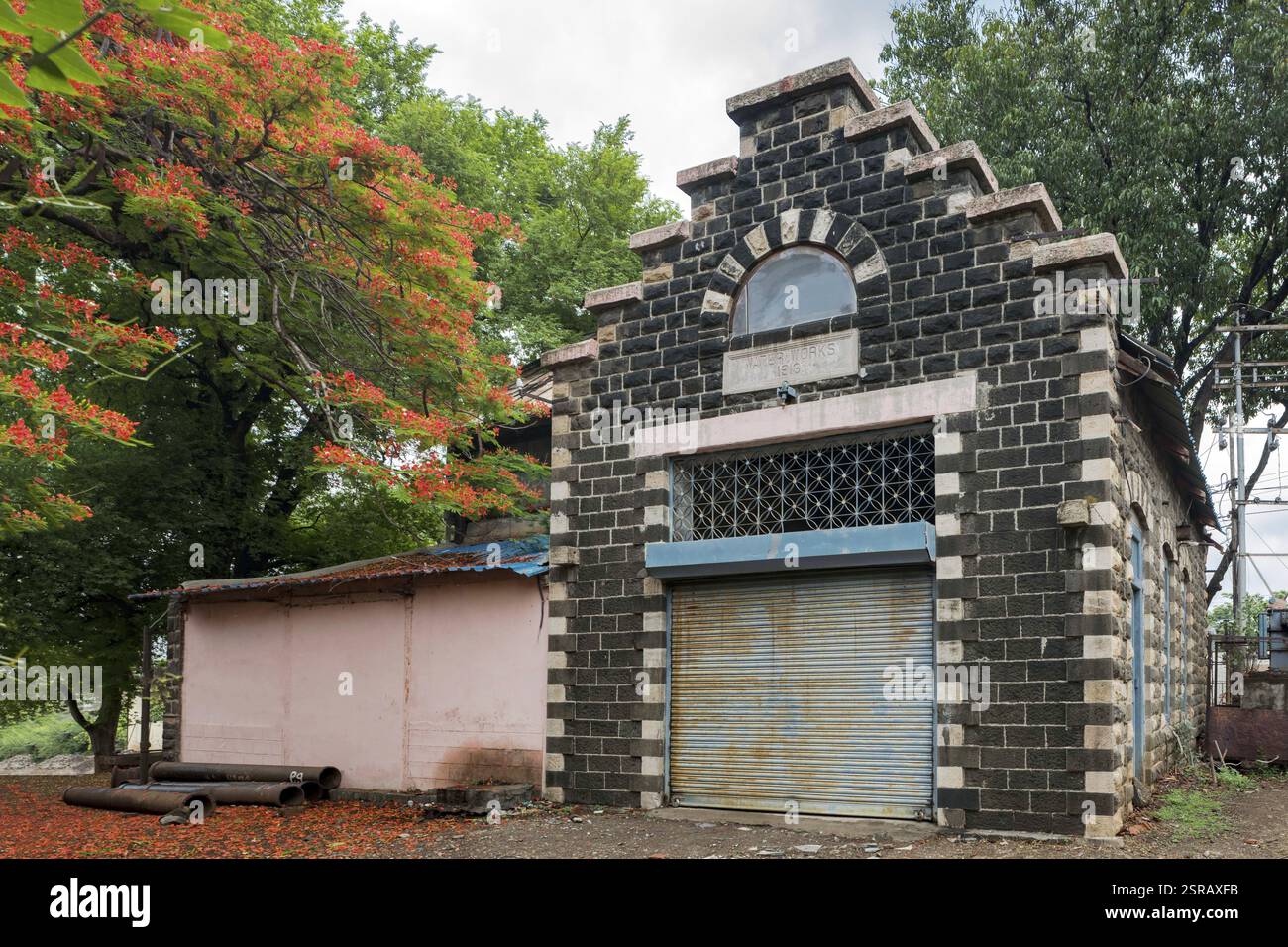 Old water works building, sangli, Maharashtra, India, Asia Stock Photo ...