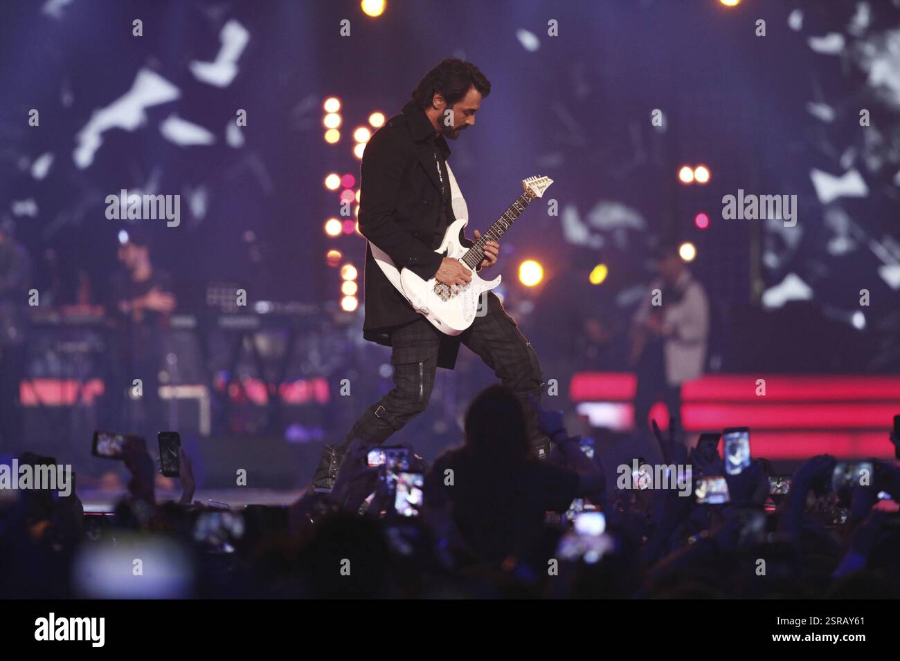 Bollywood actor Arjun Rampal perform during the live concert and music ...