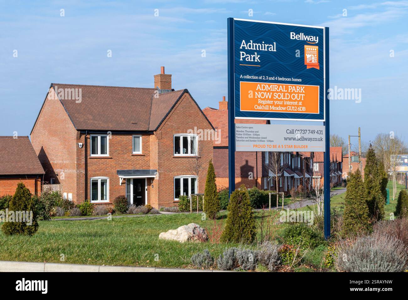 Admiral Park, a new housing development in Tongham, Surrey, England, UK ...