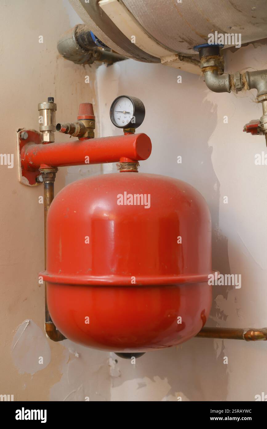 Old heating installation Stock Photo - Alamy