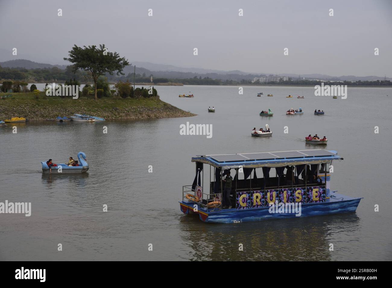 Shikara boats in sukhna lake, Chandigarh, haryana, India, Asia Stock ...