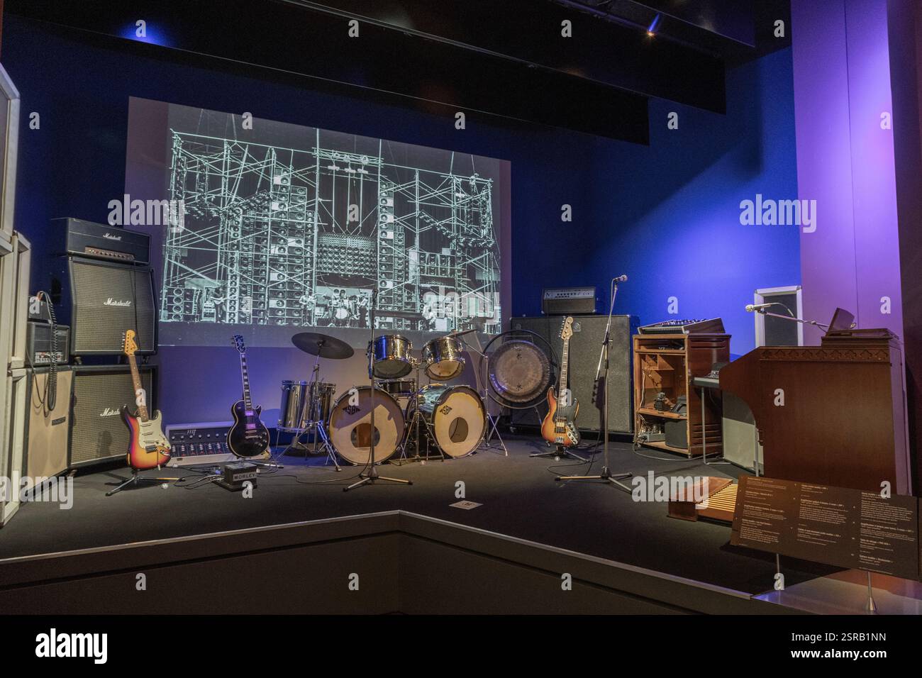 A reconstruction of a stage as it would have looked for a late 1960's ...