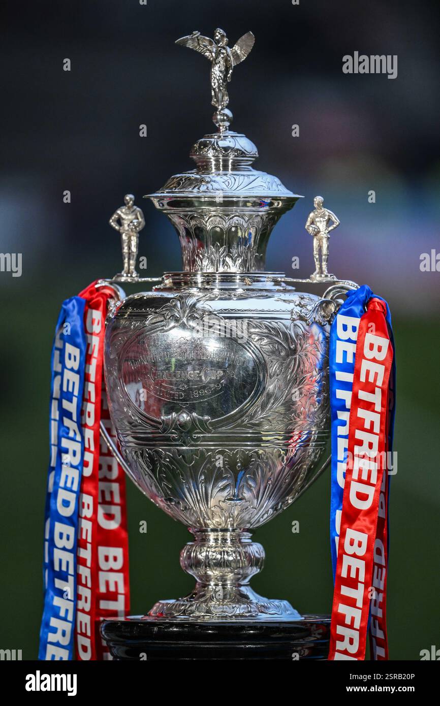 The Challenge Cup trophy which is on show before of the challenge cup ...