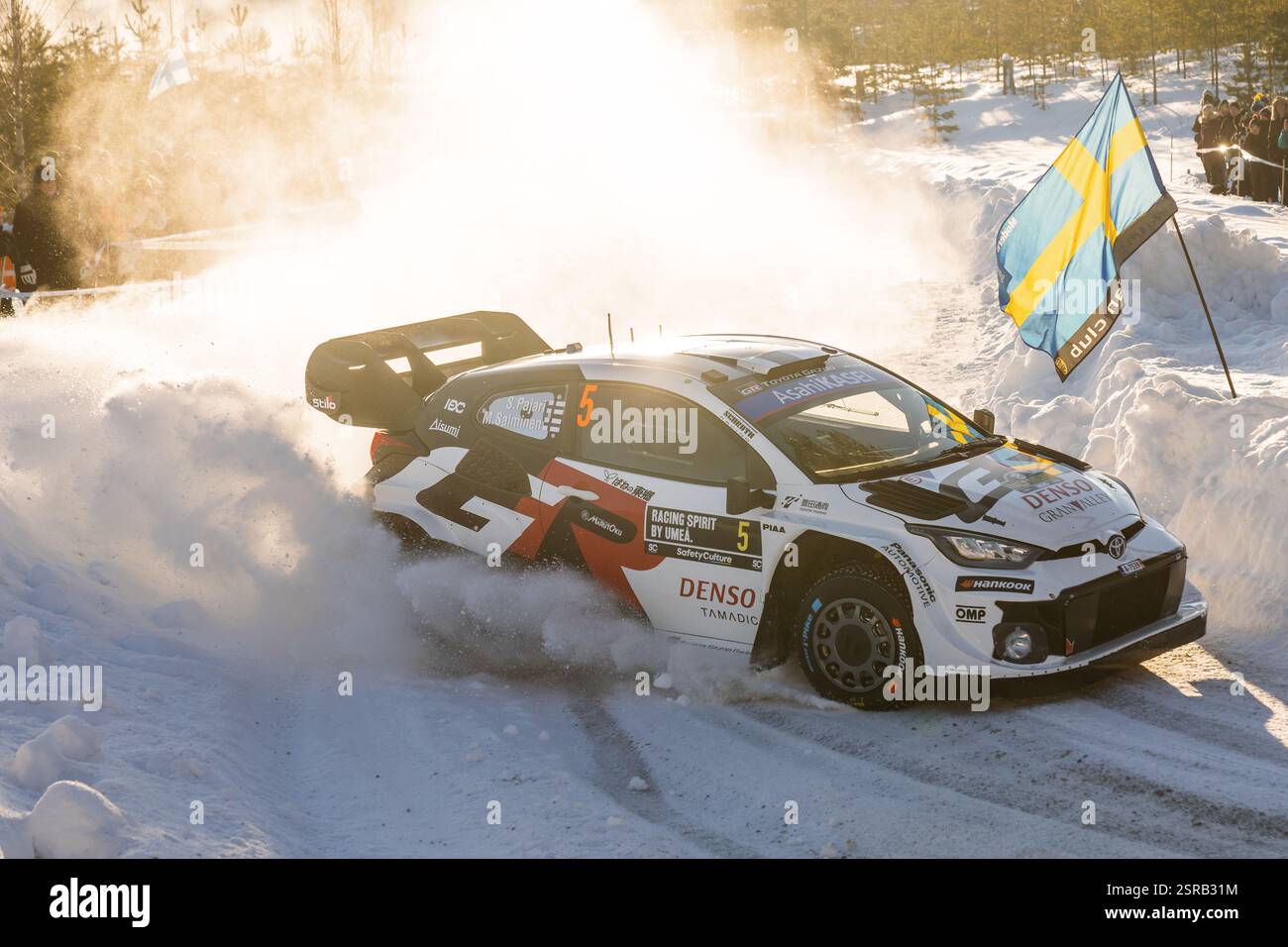 UMEÅ 20250215 Sami Pajari (FIN) with co-driver Marko Salminen (FIN ...