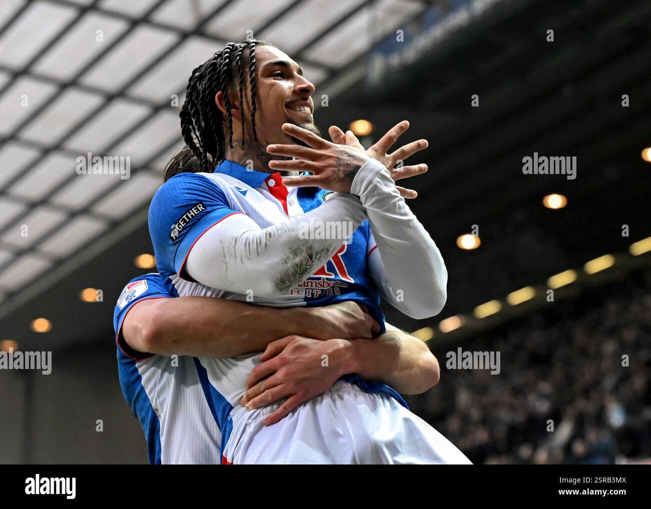 Blackburn Rovers' Tyrhys Dolan celebrates after scoring his side's ...