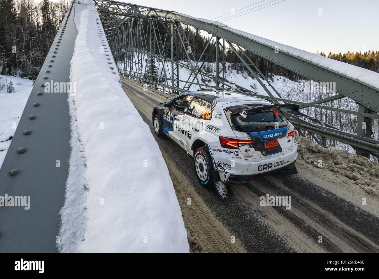24 Pontus TIDEMAND, Jorgen ERIKSEN, Skoda Fabia RS Rally2, action ...