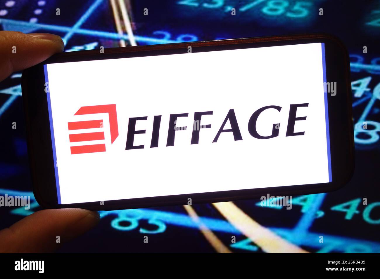 Poland. 14th Feb, 2025. In this photo illustration, the Eiffage S.A ...