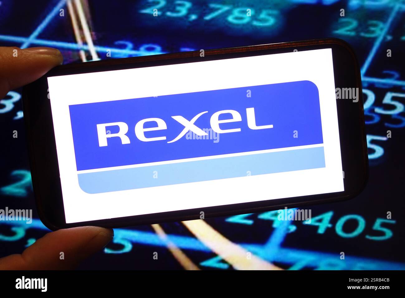 Poland. 14th Feb, 2025. In this photo illustration, the Rexel S.A ...