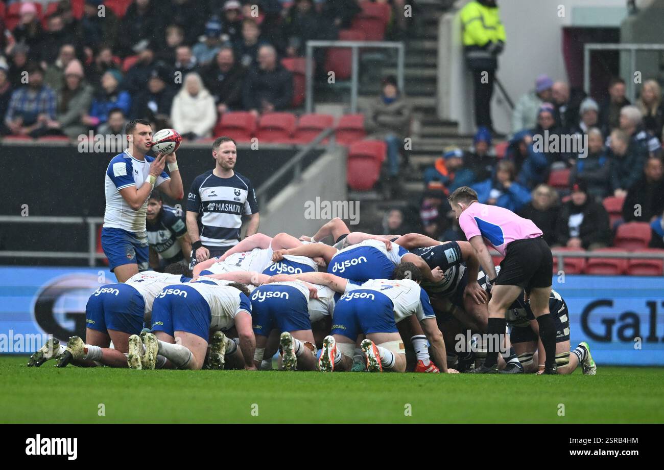Ashton Gate, Bristol, UK. 15th Feb, 2025. Gallagher Premiership Rugby ...