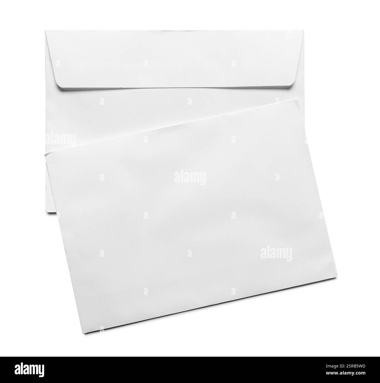Envelopes isolated on white, top view. Mockup for design Stock Photo ...