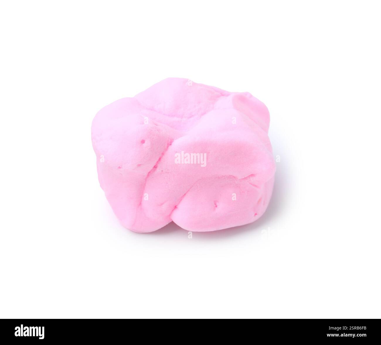 Bright pink play dough isolated on white Stock Photo - Alamy