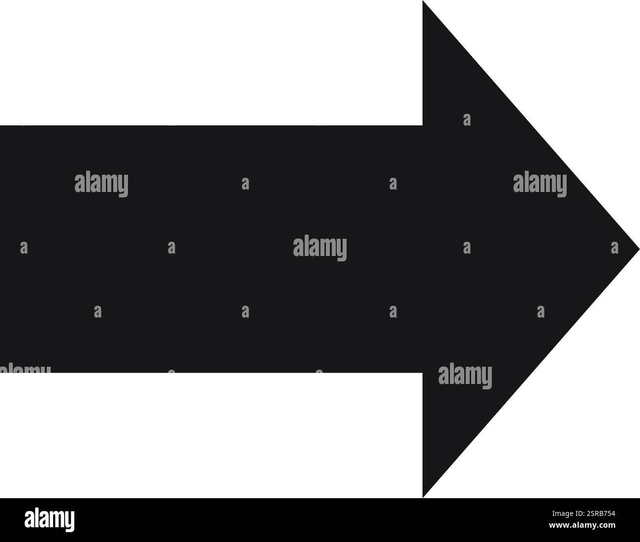 Simple black arrow pointing right on a clean white background ...