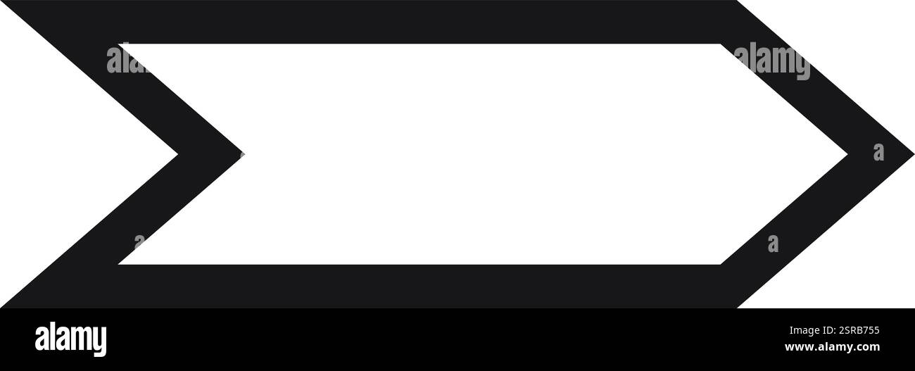 Minimalist vector illustration of a black arrow pointing to the right ...