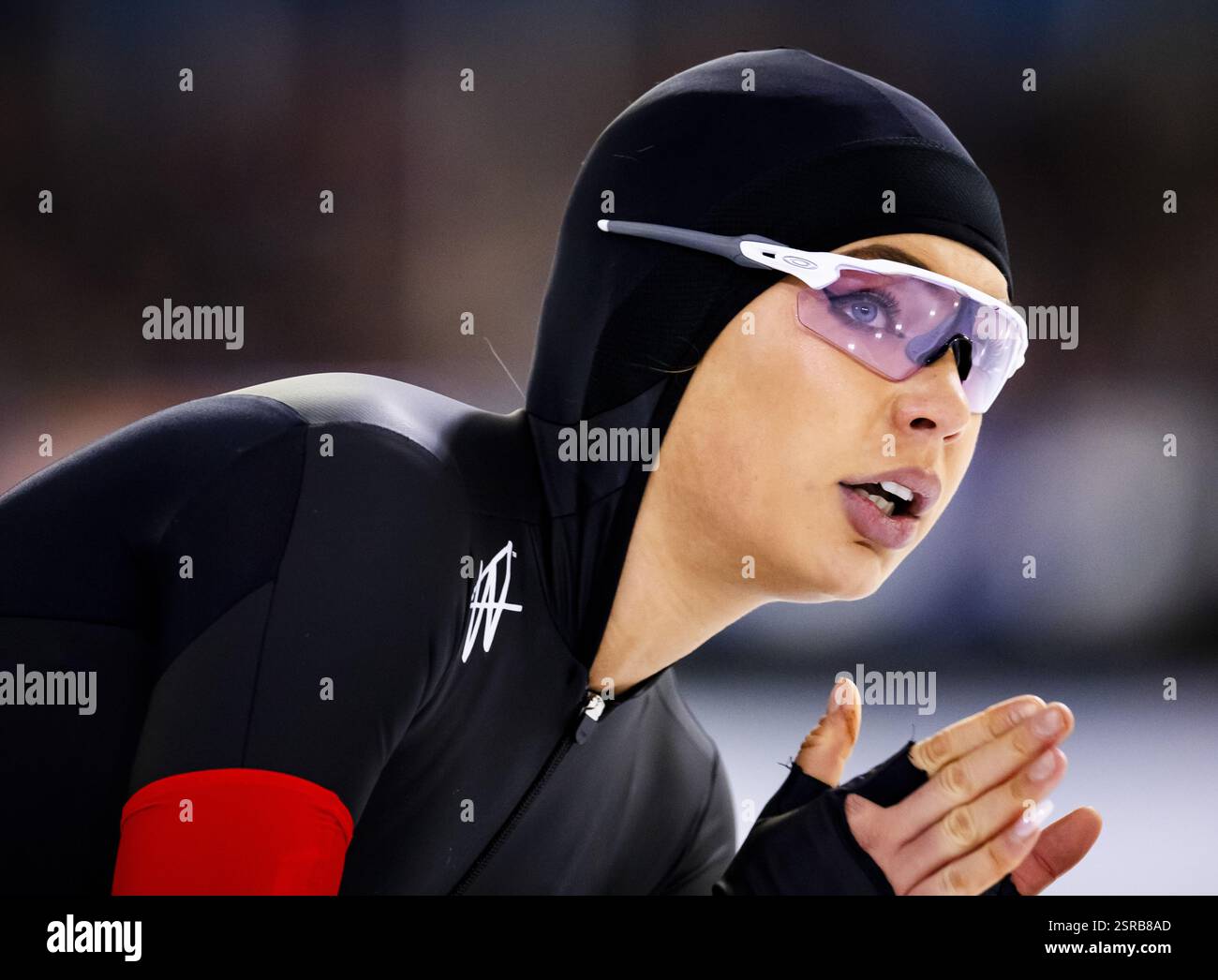 HEERENVEEN - Jutta Leerdam reacts after the women's 500 meters during ...