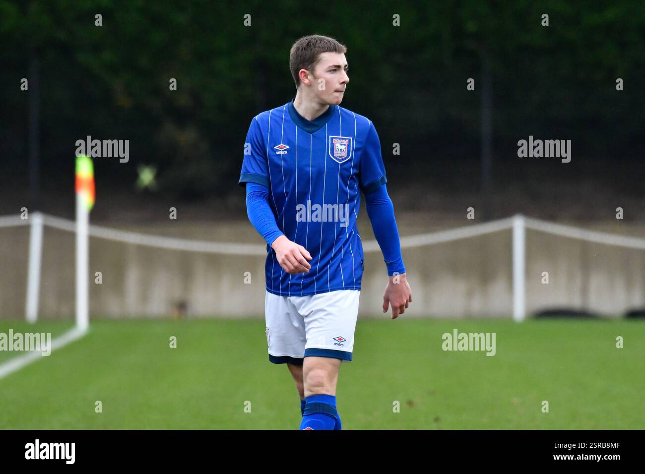 Landore, Swansea, Wales. 15 February 2025. Josh Lewis of Ipswich Town ...