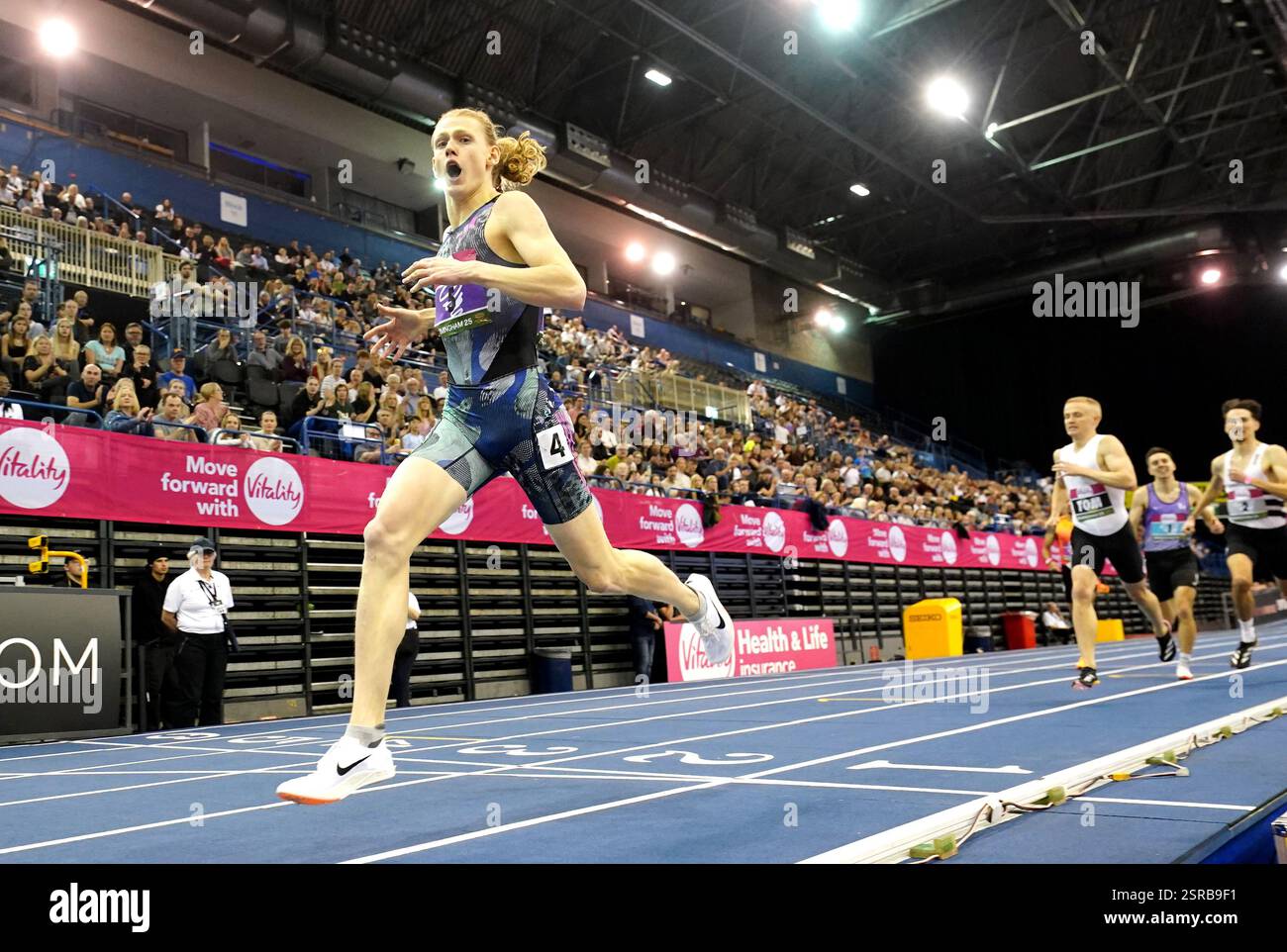 Justin Davies wins the men's 800m during The Keely Klassic at the ...