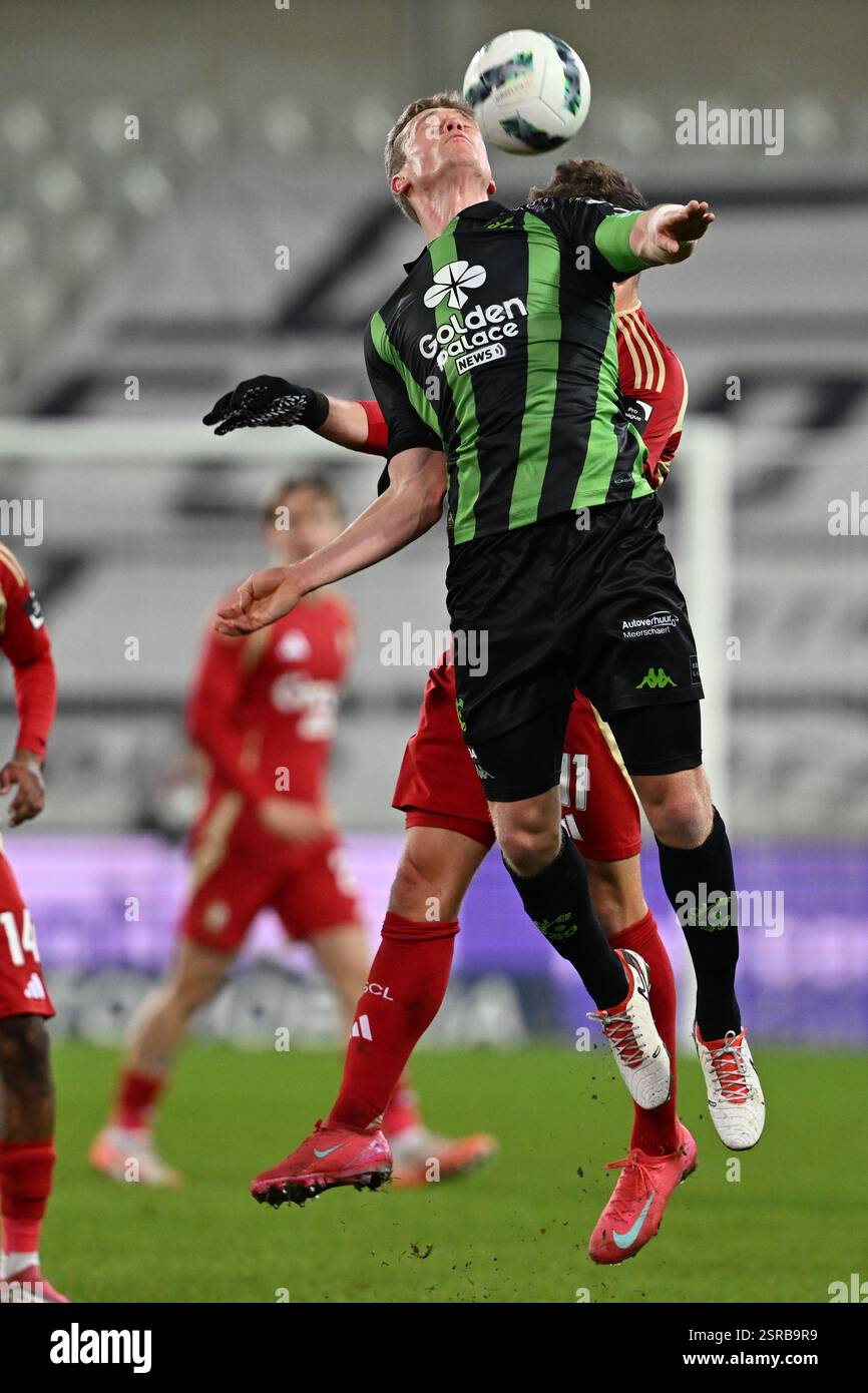 Brugge, Belgium. 01st Feb, 2025. Thibo Somers (34) of Cercle pictured ...
