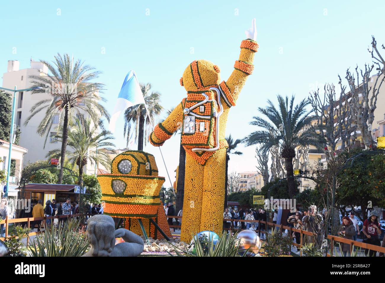 Menton, France . 15th Feb, 2025. Menton, France 91th Fete du Citron ...