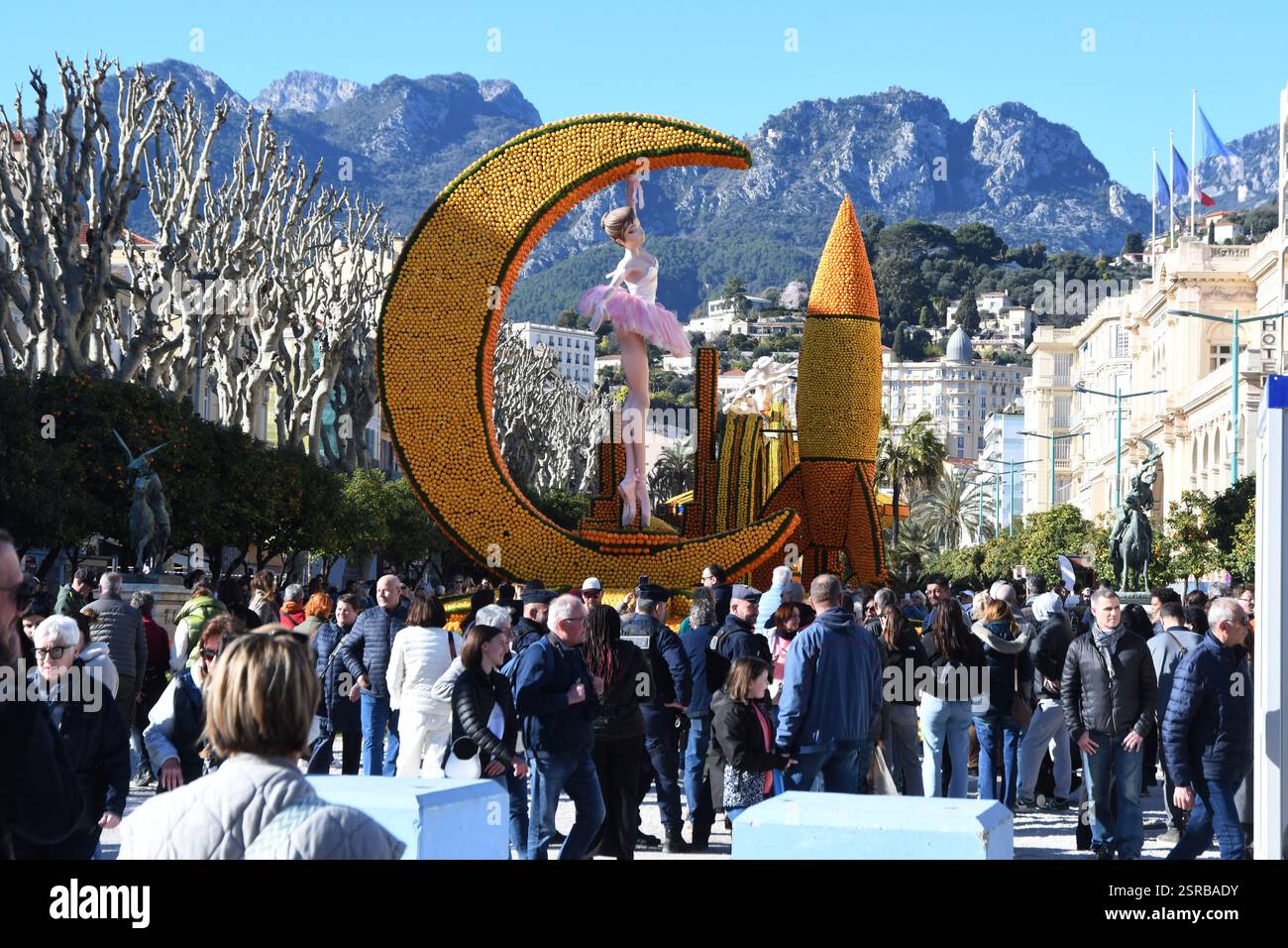 Menton, France . 15th Feb, 2025. Menton, France 91th Fete du Citron ...