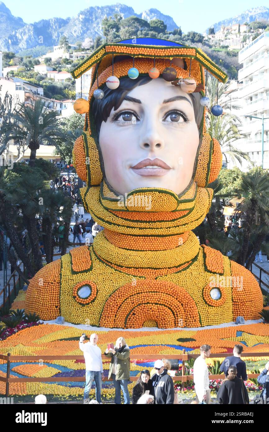 Menton, France . 15th Feb, 2025. Menton, France 91th Fete du Citron ...