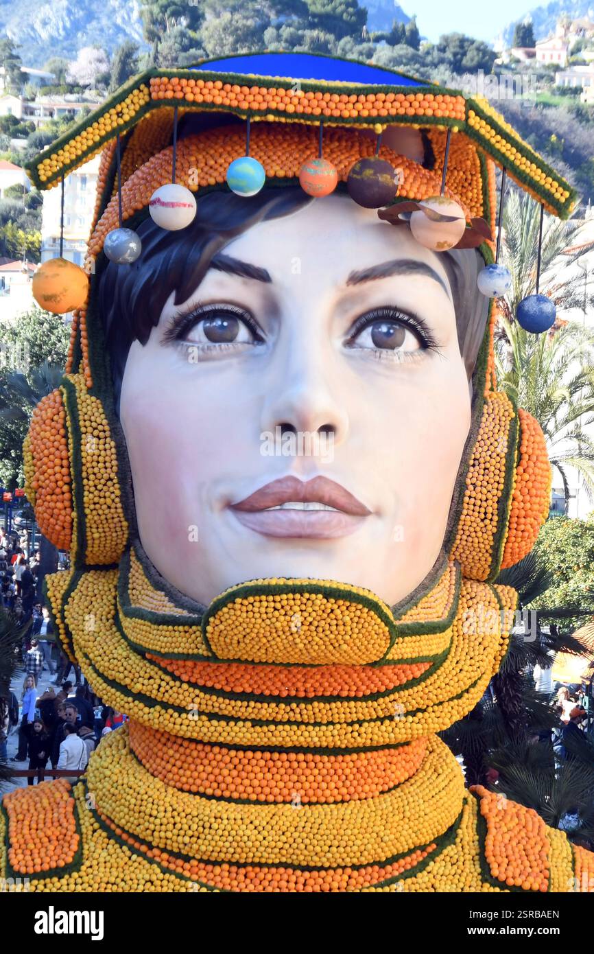 Menton, France . 15th Feb, 2025. Menton, France 91th Fete du Citron ...
