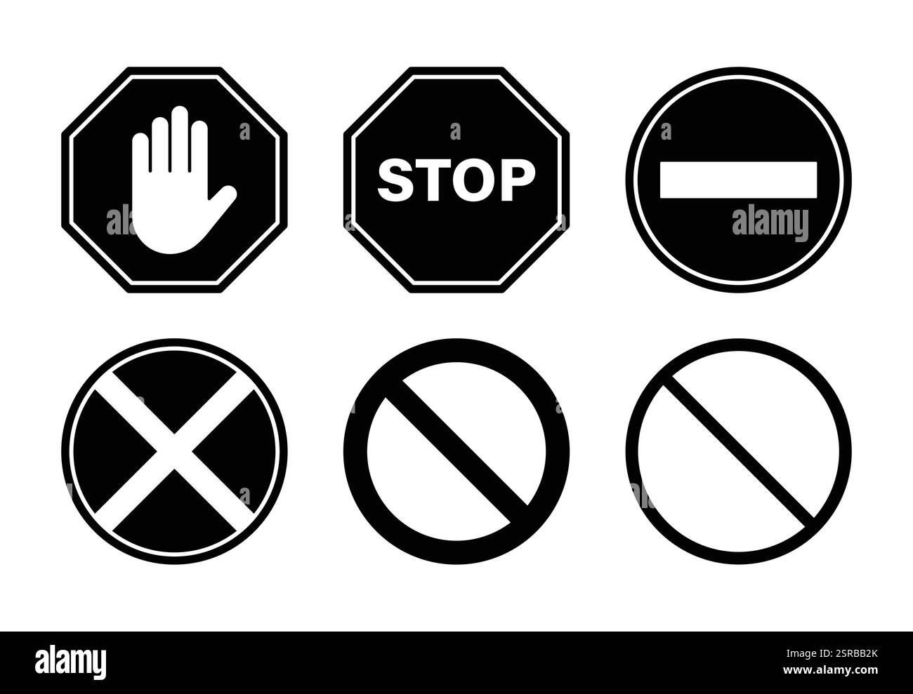 stop, do not cross, ban, forbidden, social sign icon in black color ...