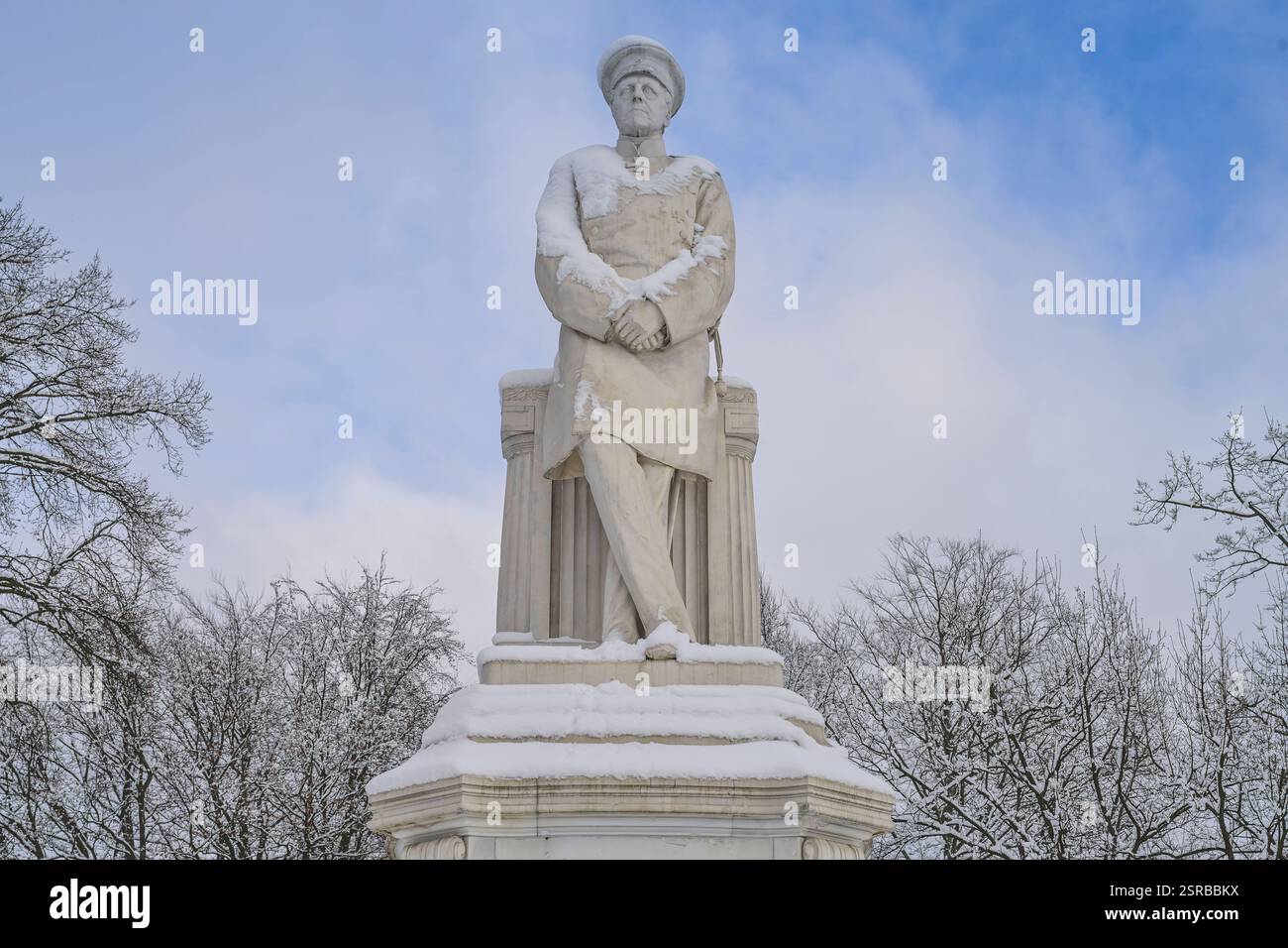 Winter, Schnee, Denkmal, Helmuth Karl Bernhard von Moltke, Großer Stern ...