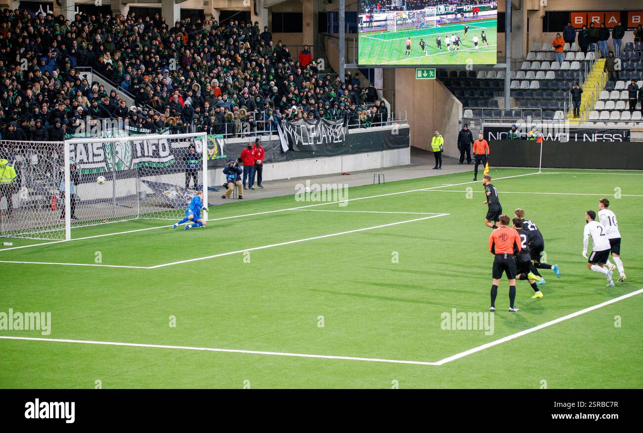 Gothenburg, Sweden. 15th Feb 2025. Edvin Becirovic scoring 4-1 on ...