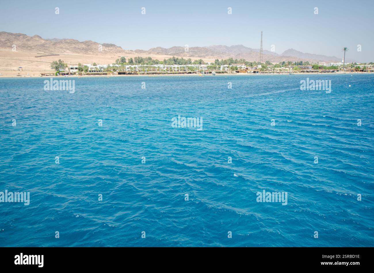 Expansive Red Sea view under bright daylight, water sparkling vividly ...