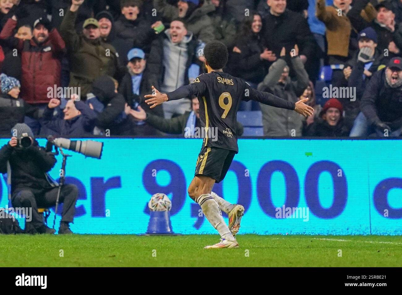 Sheffield, UK. 15th Feb, 2025. Coventry City forward Ellis Simms (9 ...