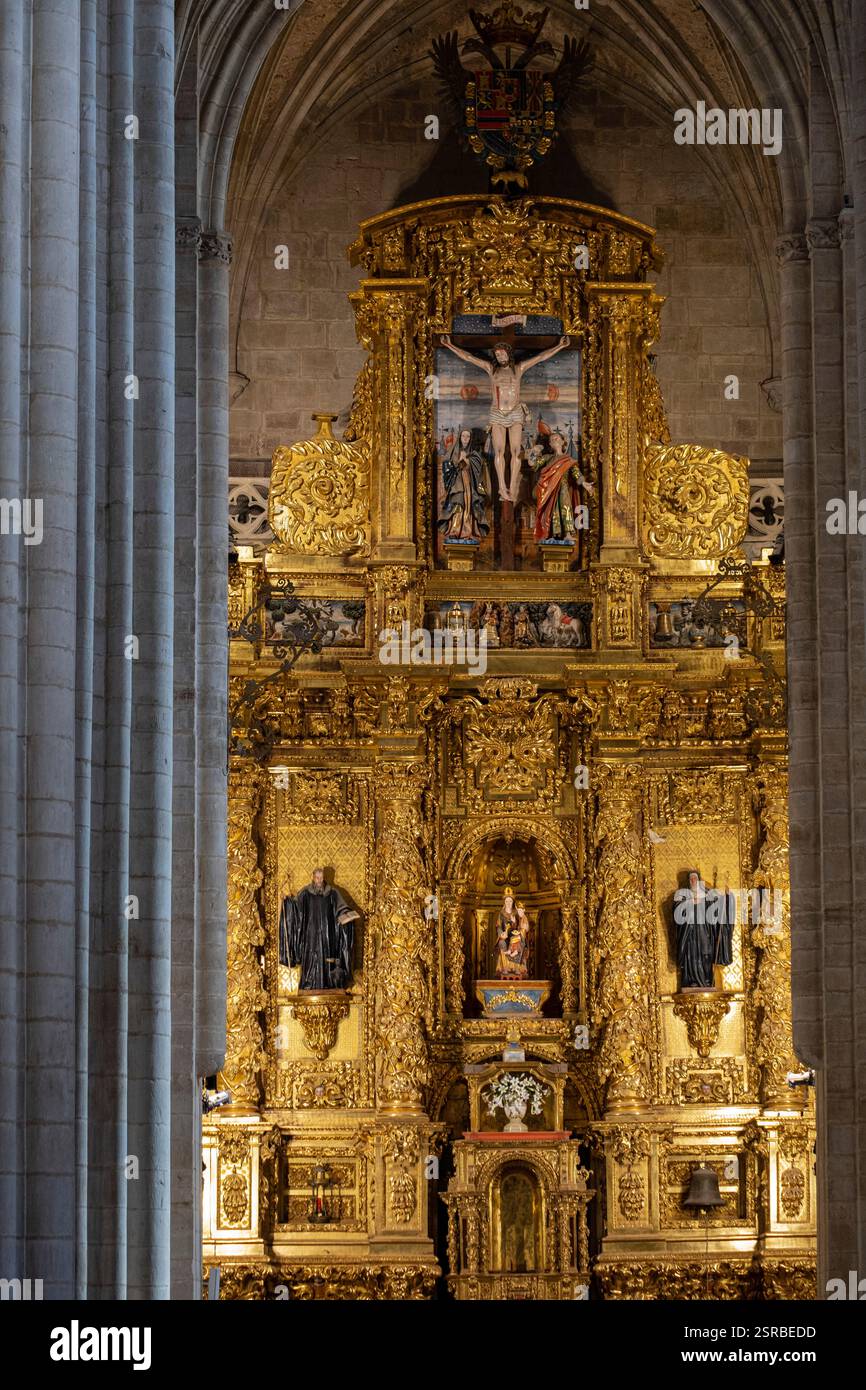 Main altarpiece, 17th century, baroque style, Monastery of Santa Maria ...