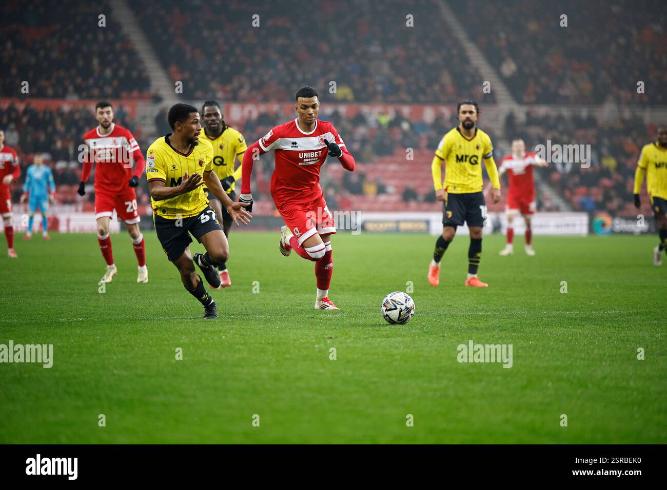 Riverside Stadium, Middlesbrough, UK. 15th Feb, 2025. EFL Championship ...